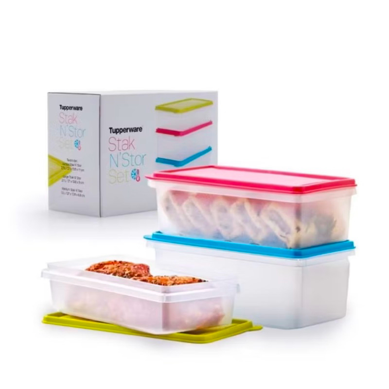 Jual Stak n Stor Set (3) Tupperware | Shopee Indonesia