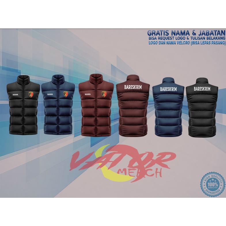 Jual Rompi vest | Rompi gelembung | Rompi BARESKRIM| Rompi custom full ...