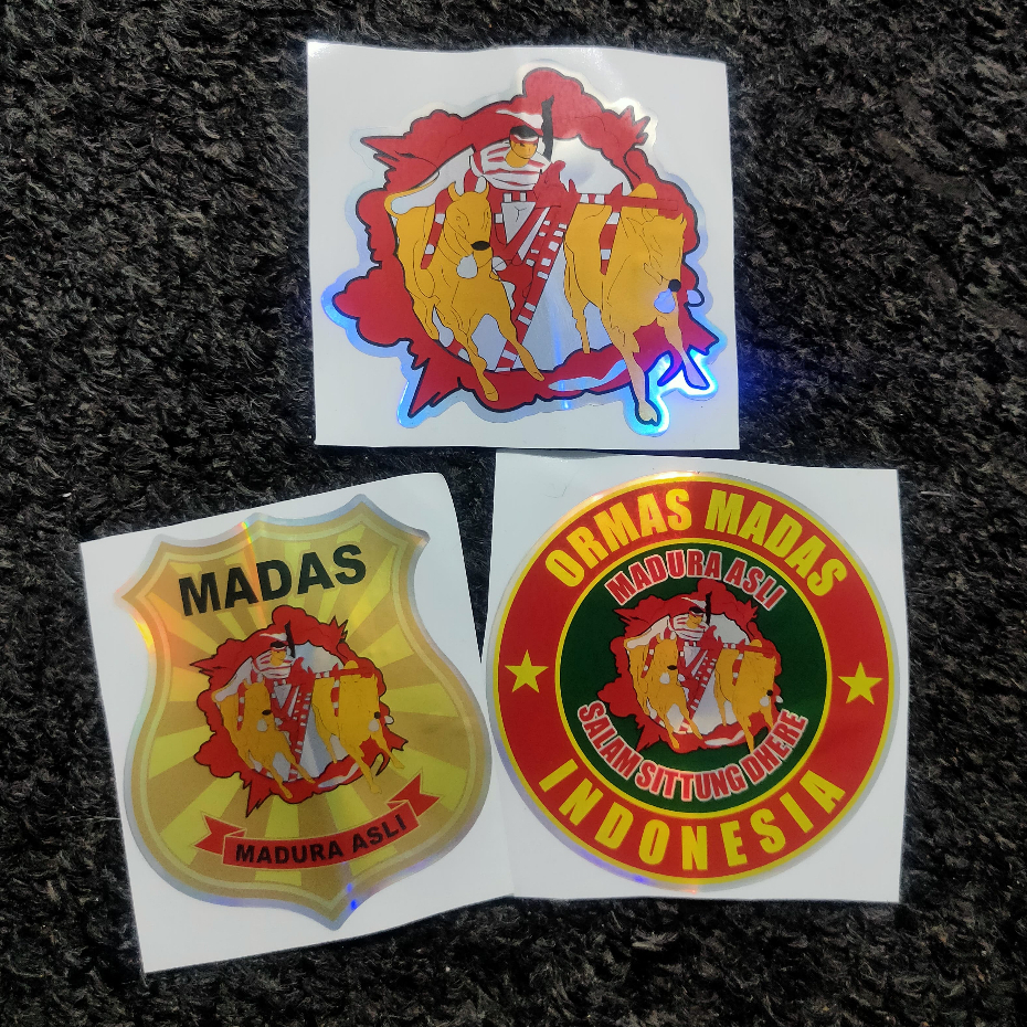 Jual STIKER MADAS HOLOGRAM / ORMAS MADAS / MADURA ASLI | Shopee Indonesia