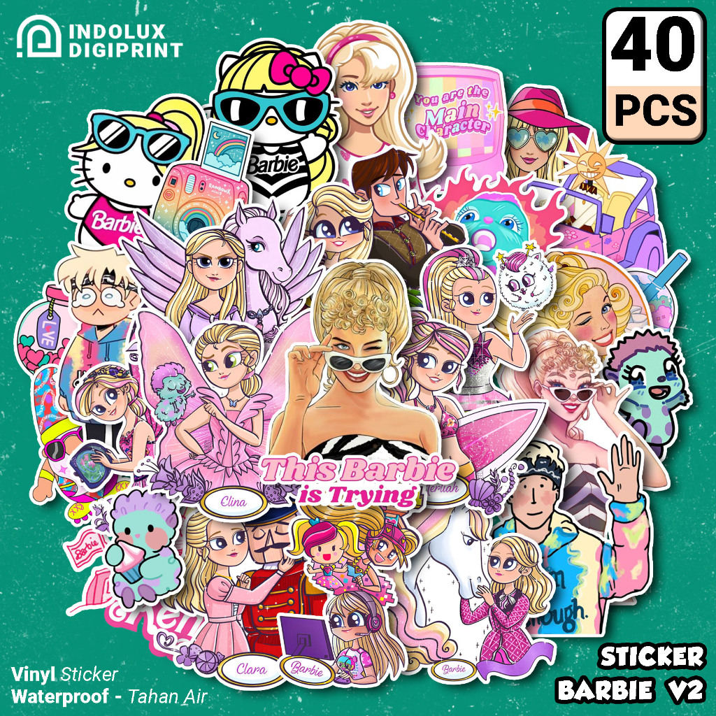 Jual Barbie Stiker 40 PCS Ken Aesthetic Decal Dekorasi Sticker Laptop ...