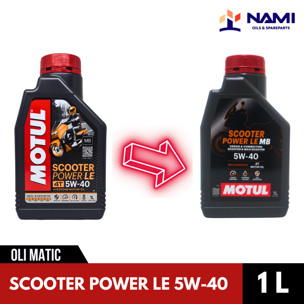 Jual *MOTUL SCOOTER POWER LE 5W40 (1L)* Oli Mesin Motor Matic Full Synthetis - Original | Shopee ...