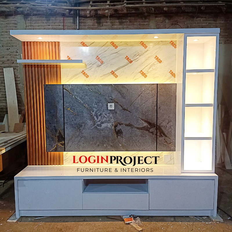 Jual [REAL PICTURE] Backdrop TV 240x220cm - Bisa Custom Ukuran & Model ...