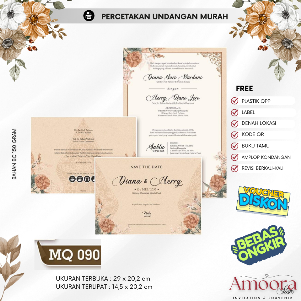 Jual UNDANGAN PERNIKAHAN MURAH I CETAK UNDANGAN PERNIKAHAN I UNDANGAN ...