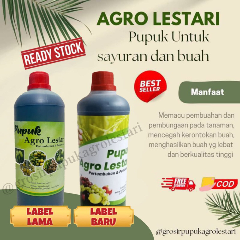 Jual Pupuk Agro Lestari 1 Liter ASLI - Pupuk Organik Cair Penyubur dan Pelebat Buah Sayur ...
