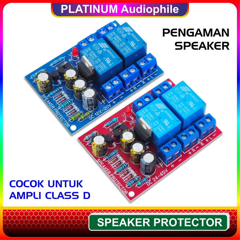 Jual Speaker Protector CLASS D Stereo 20A Modul Kit Pengaman Speker DMS ...
