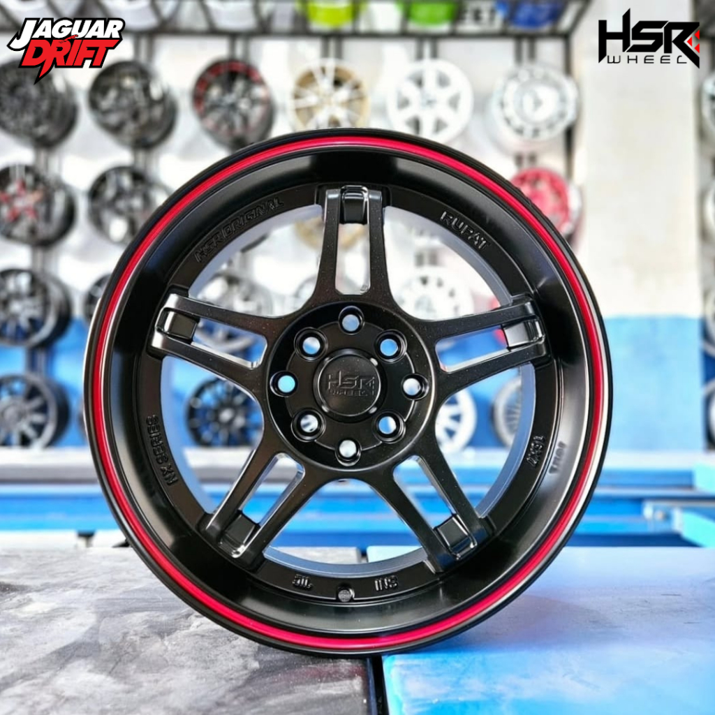 Jual Velg Mobil Ring 16 Model Bintang Palang 5 Pelek Hsr Rupat R16 Pcd 4x100-4x114,3 Warna Hitam ...