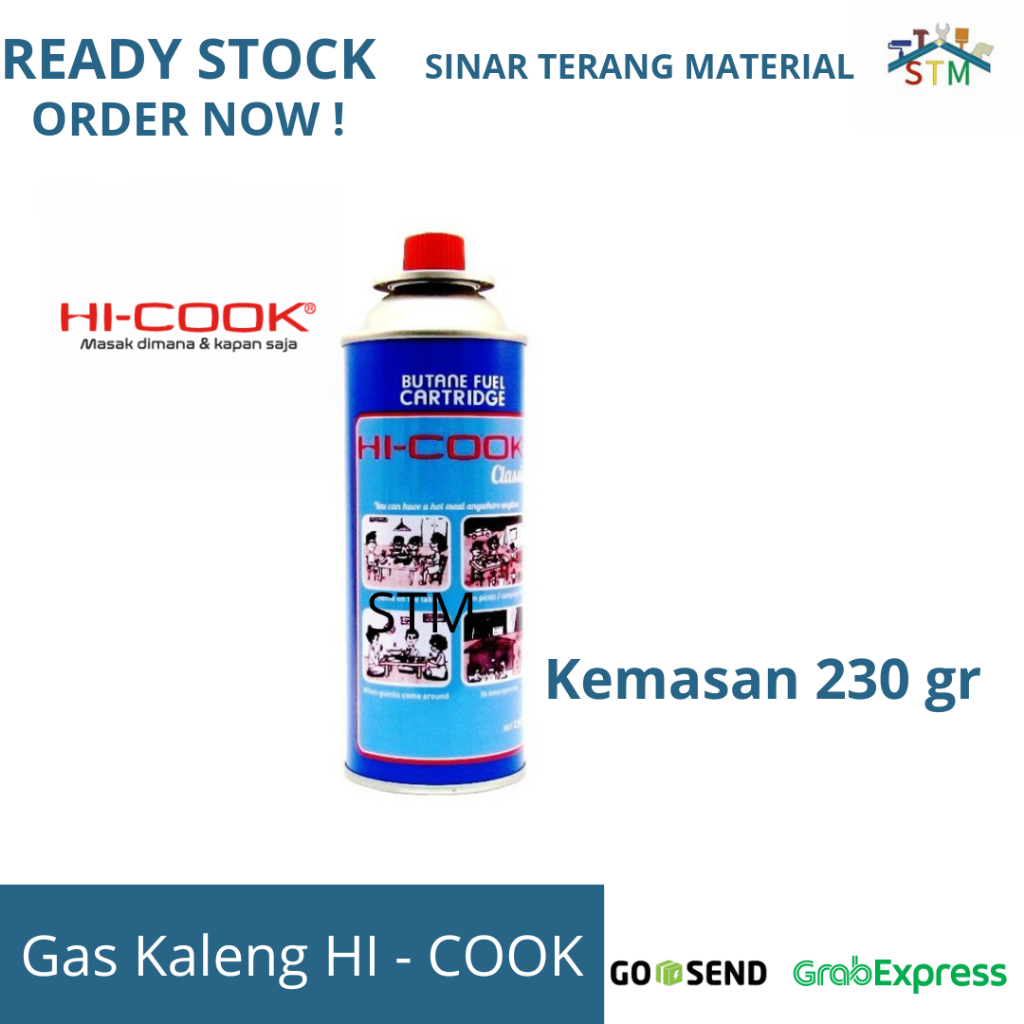 Jual Hi-Cook Tabung Gas Portable Hicook LPG Gas Cartridge 230 gram ...