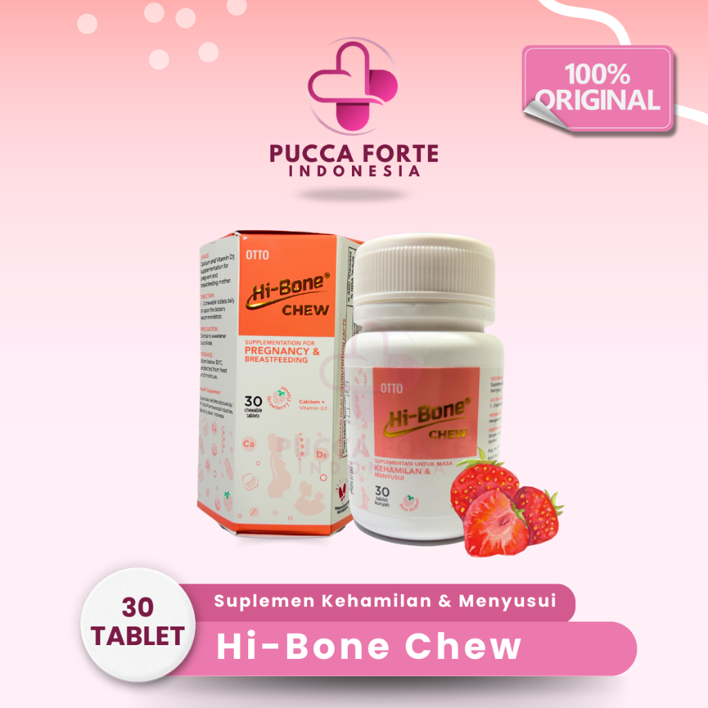 Jual Hi-Bone Chew Strawberry - Membantu memelihara kesehatan tulang ...
