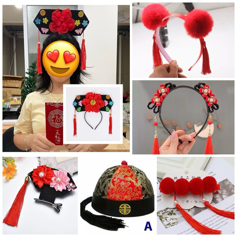 Jual Bando bandana/topi imlek/jepit rambut hiasan aksesoris imlek ...