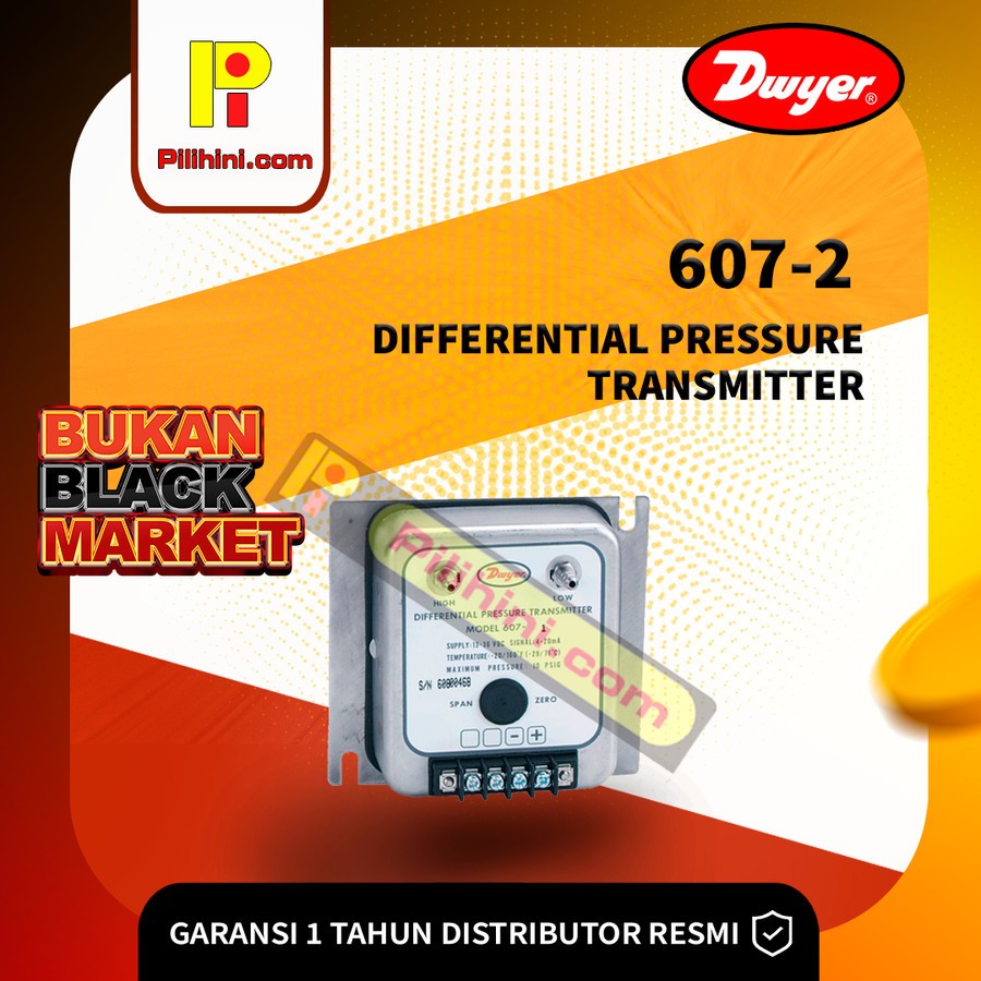 Jual Dwyer 607-2 Series 607 Differential Pressure Transmitter | Shopee ...