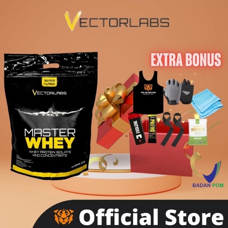 Jual VECTORLABS Master Whey 10 LBS Vector Labs Masterwhey Protein BPOM ...