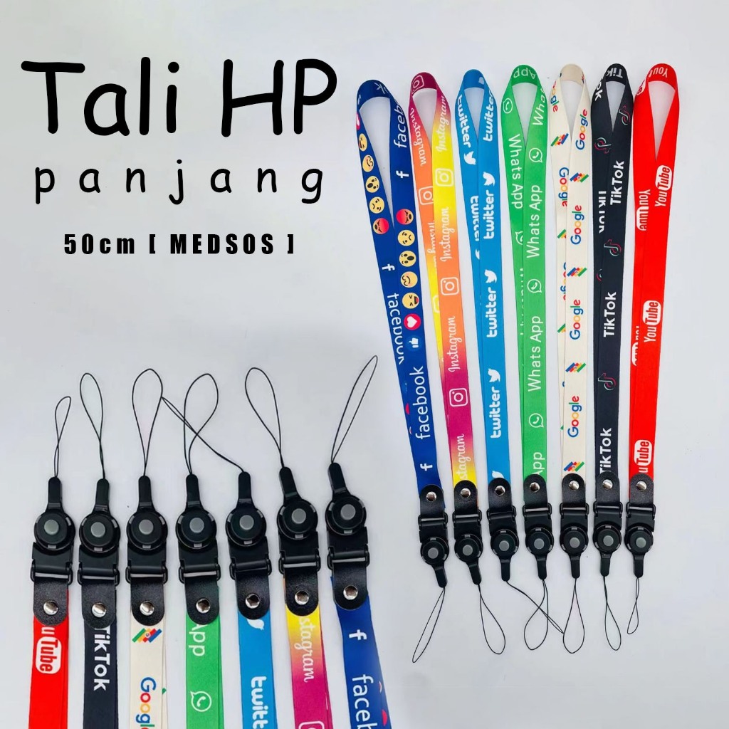 Jual TALI HP PANJANG 50 CM MEDSOS | Shopee Indonesia