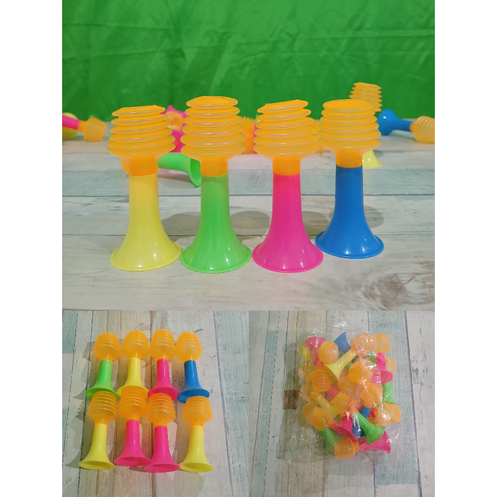 Jual GROSIR 1 PAK ISI 20 PCS MAINAN ANAK TEROMPET MINI PENCET WARNA ...