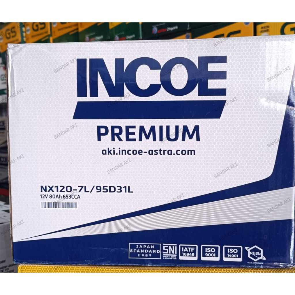 Jual aki Incoe 80 ampere NX120-7L / 95D31L | Shopee Indonesia