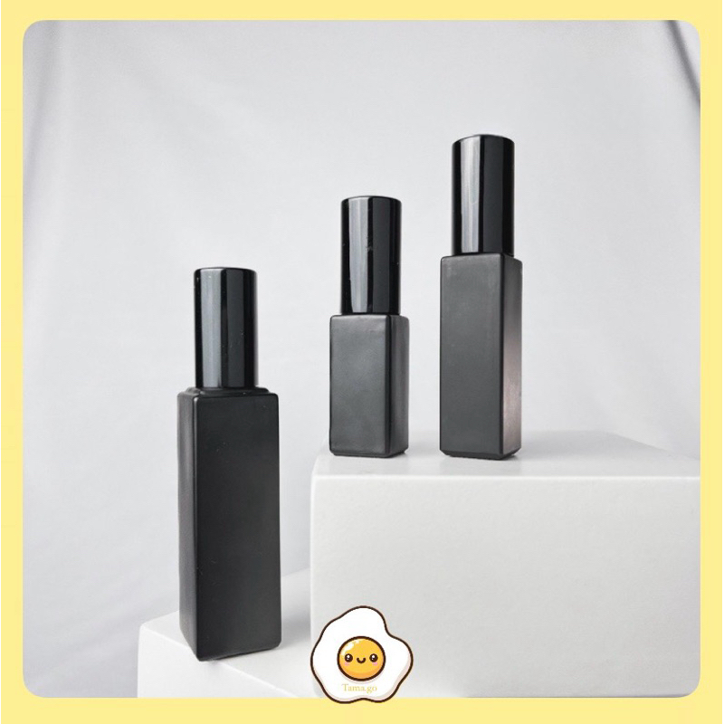 Jual Botol Spray Kotak - Kaca Tebal HITAM DOFF / MATTE - Parfum Isi ...