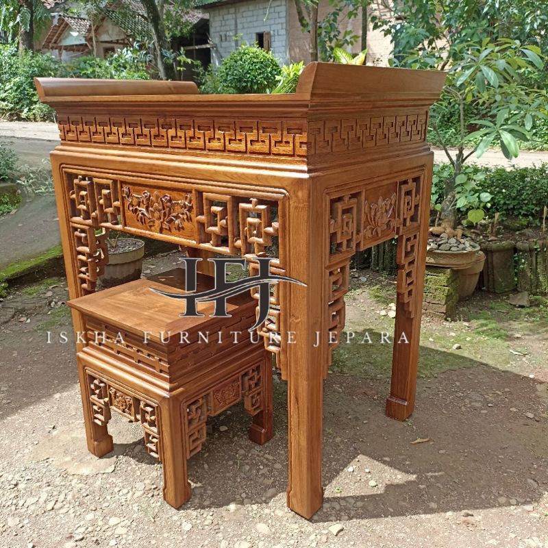 Jual MEJA ALTAR CINA_MEJA SEMBAYANG JATI_MEJA SESAJI CINA | Shopee ...