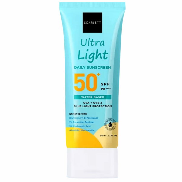 Jual Scarlett Whitening Ultra Light Daily Sunscreen SPF 50+ PA++++ [Water Based] Meresap 20an ...