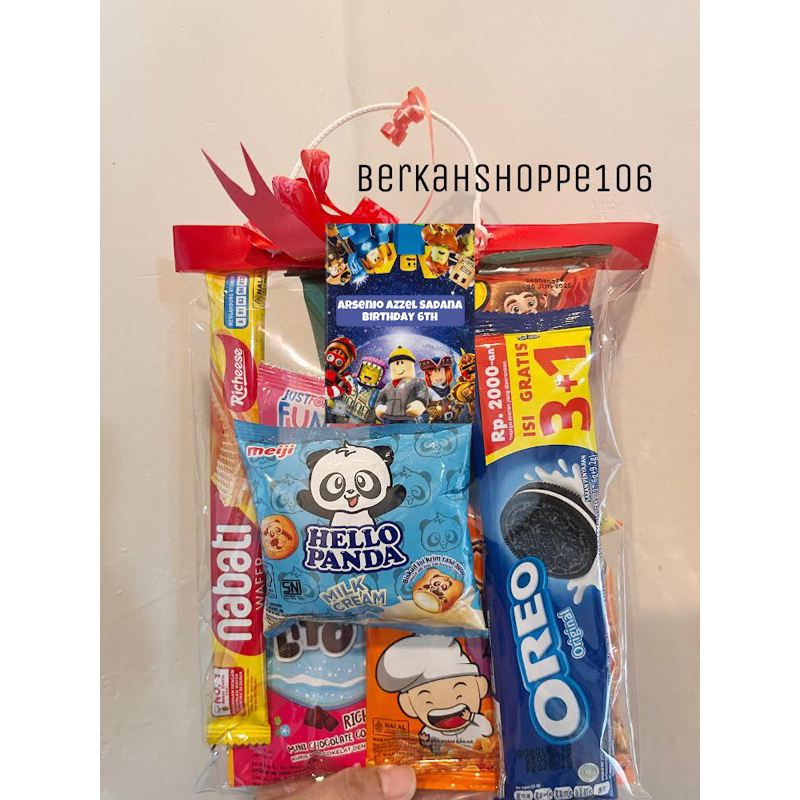Jual PAKET SNACK ULTAH/paket snack TANPA SUSU /paket snack isian banyak ...