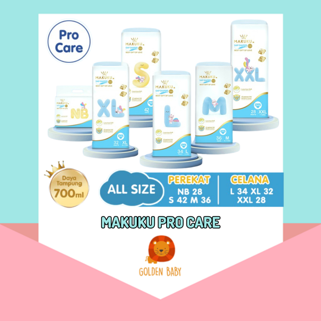 Jual Makuku PRO CARE Premium Diapers | Popok Bayi Anak SAP Core | Shopee Indonesia