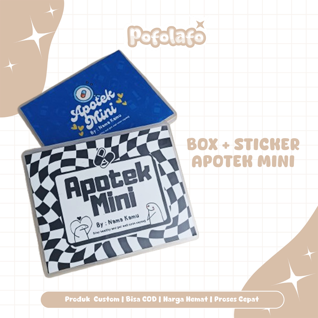 Jual APOTEK MINI STICKER + BOX ATAU PAKET LENGKAP + OBAT | Shopee Indonesia