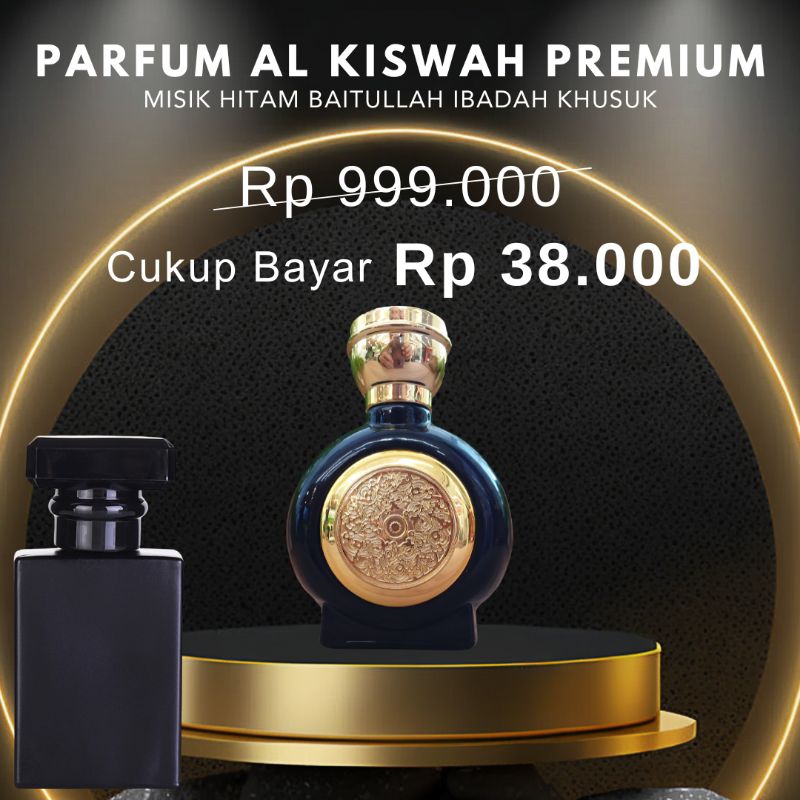 Jual Parfum Al kiswah kabah misik hitam premium baitullah ibadah makin ...
