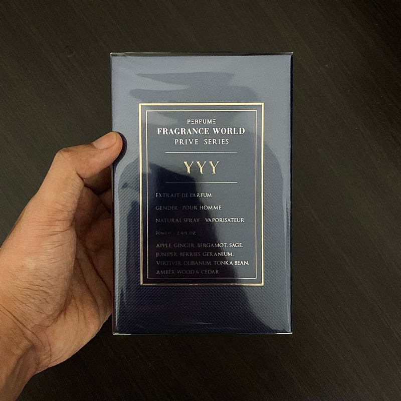 Jual Fragrance World Prive Series YYY for Men Extrait de Parfum 70 ml ...
