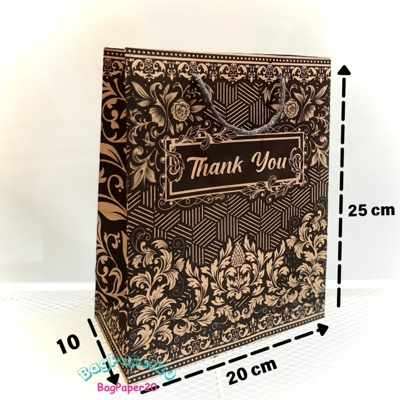 Jual (Best Seller)PAPERBAG BATIK THANK YOU (20x10x25) R6 premium ...