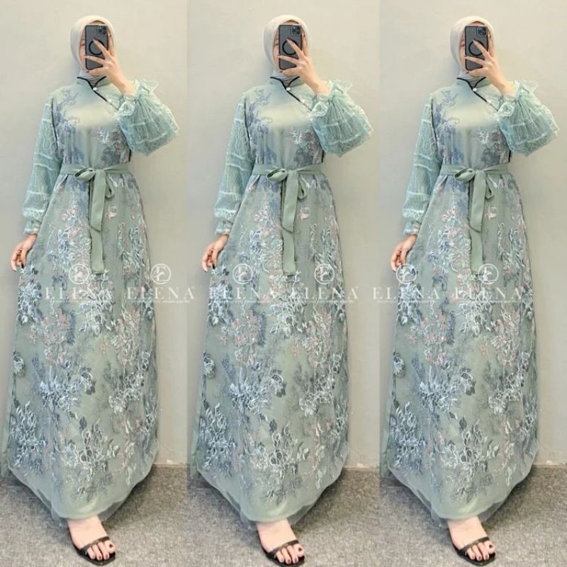 Jual stefi dress | Gamis lebaran terbaru 2025 model kekinian | Shopee ...