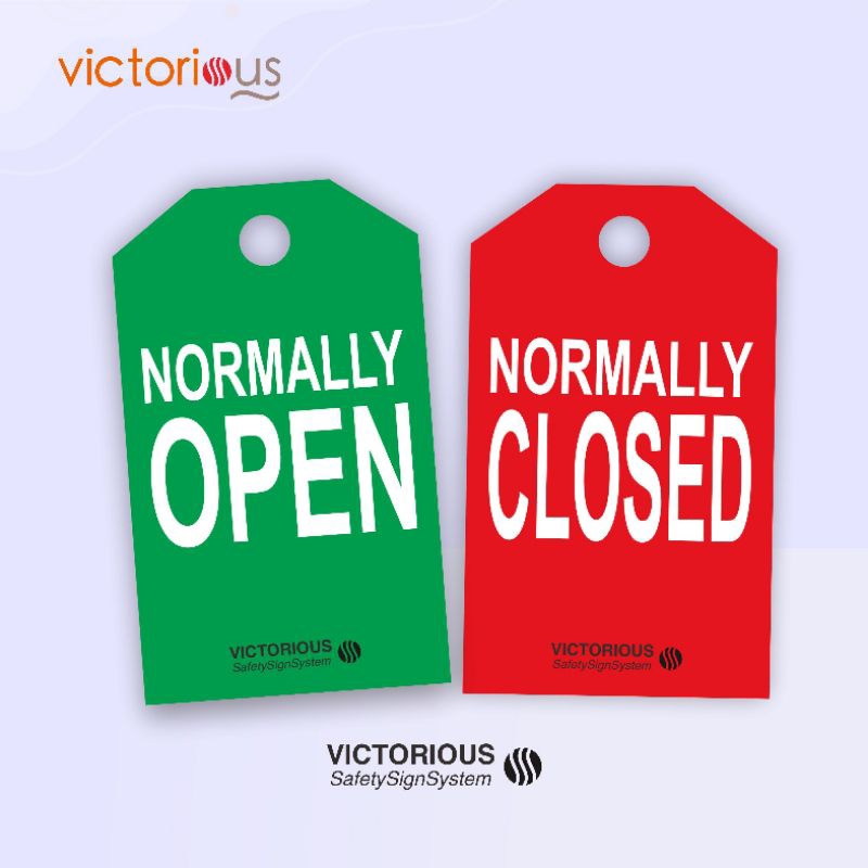 Jual Tag Out Loto PVC Normally Open Close For Valve | Shopee Indonesia