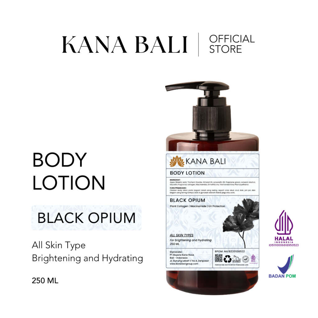 Jual Kana Bali Brightening Body Lotion Black Opium | Shopee Indonesia
