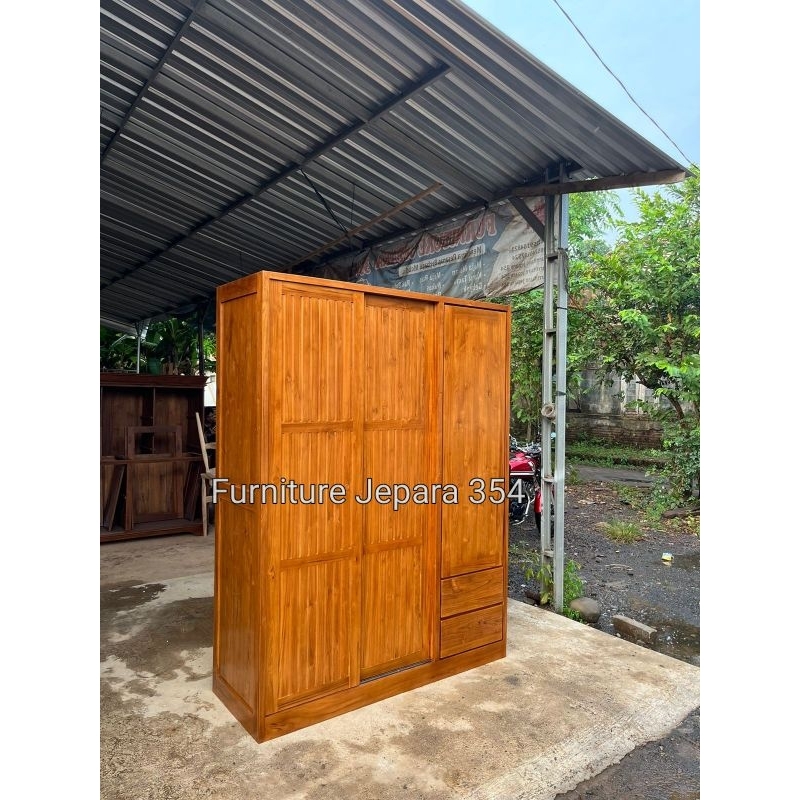 Jual Almari Minimalis Kayu Jati Perhutani TPK | Shopee Indonesia