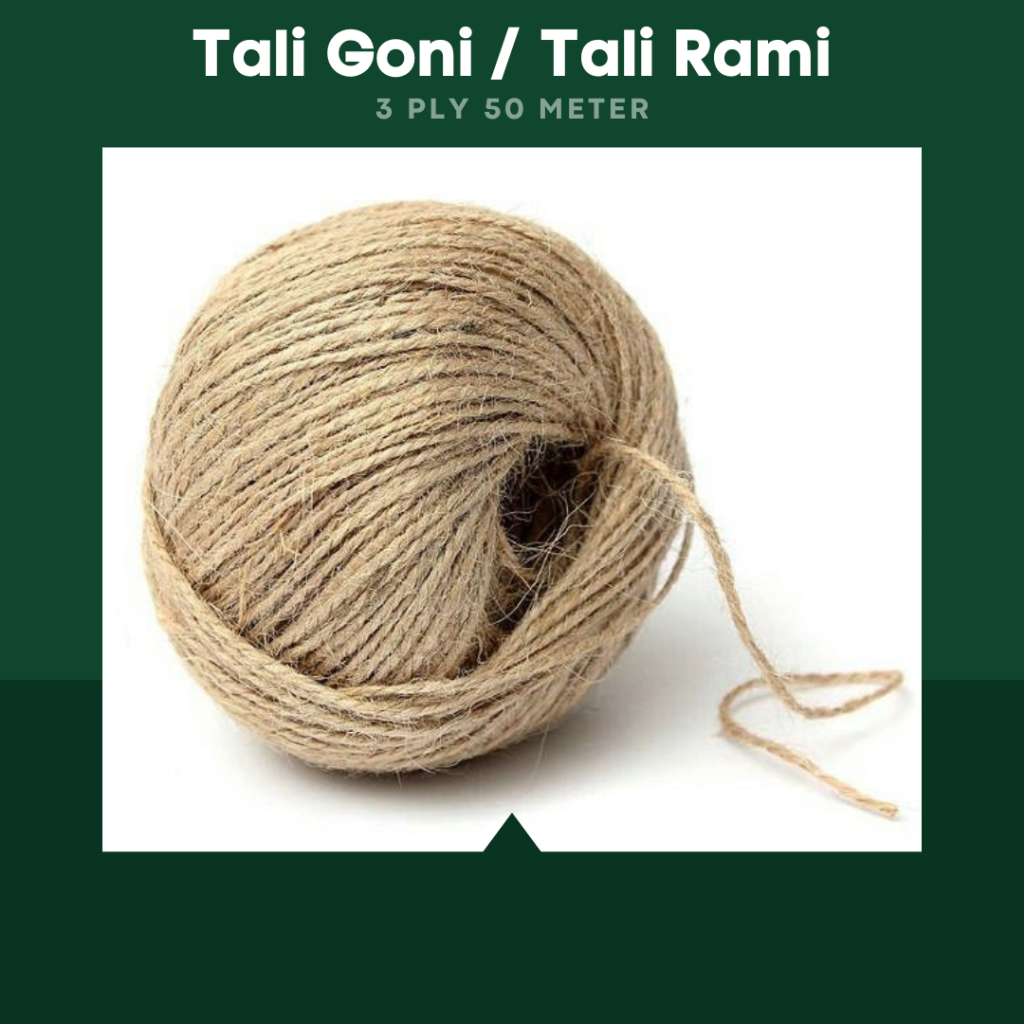 Jual Tali Goni / Tali Rami 3 PLY (50 Meter) Tali Goni Meteran|Goni ...