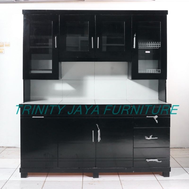 Jual Lemari Dapur / Lemari Piring 4 Pintu Swing / Rak Piring / Lemari ...