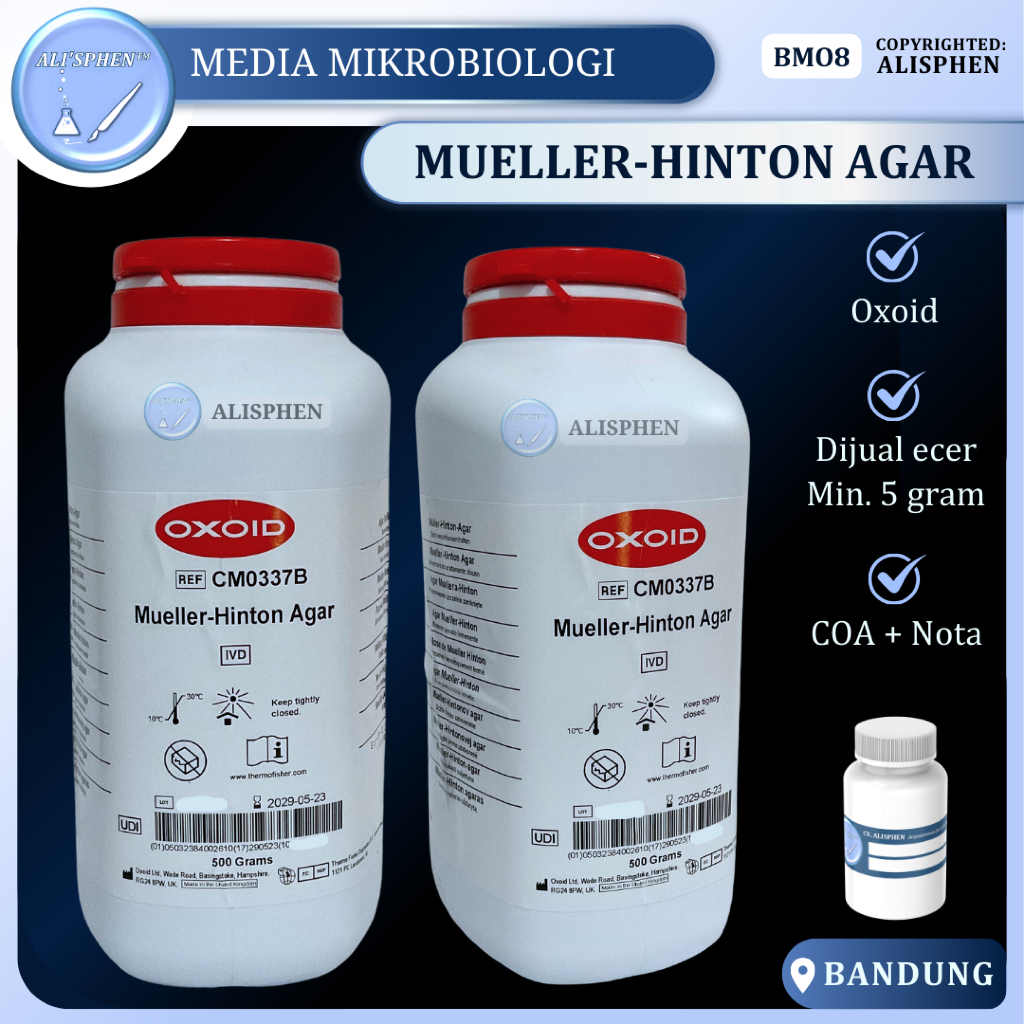 Jual [BMO8] Mueller Hinton Agar / MHA | OXOID | Media Mikrobiologi ...
