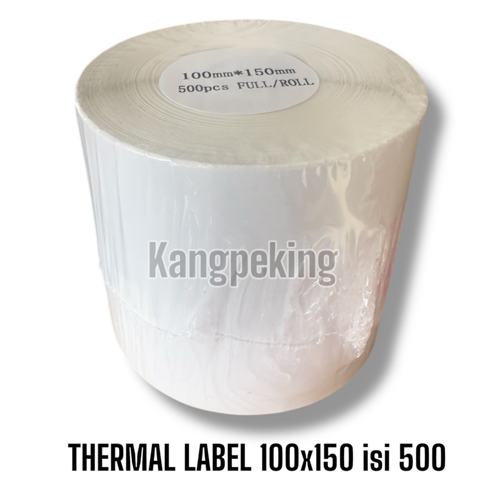 Jual Kertas Thermal Label Barcode 500 pcs ukuran A6 100 x 150 mm ...