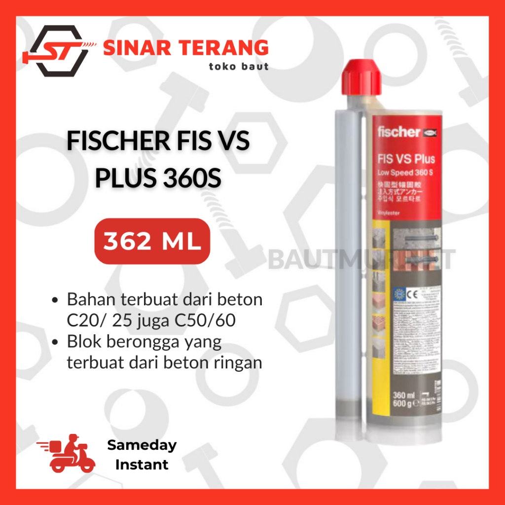 Jual Lem Angkur Fischer Fis VS Plus 360 S - Lem Beton - Chemical Anchor ...