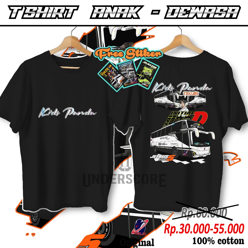 Jual Baju Bus Kids panda Takumi Jb5 (katun100% 30s)kaos distro anak ...