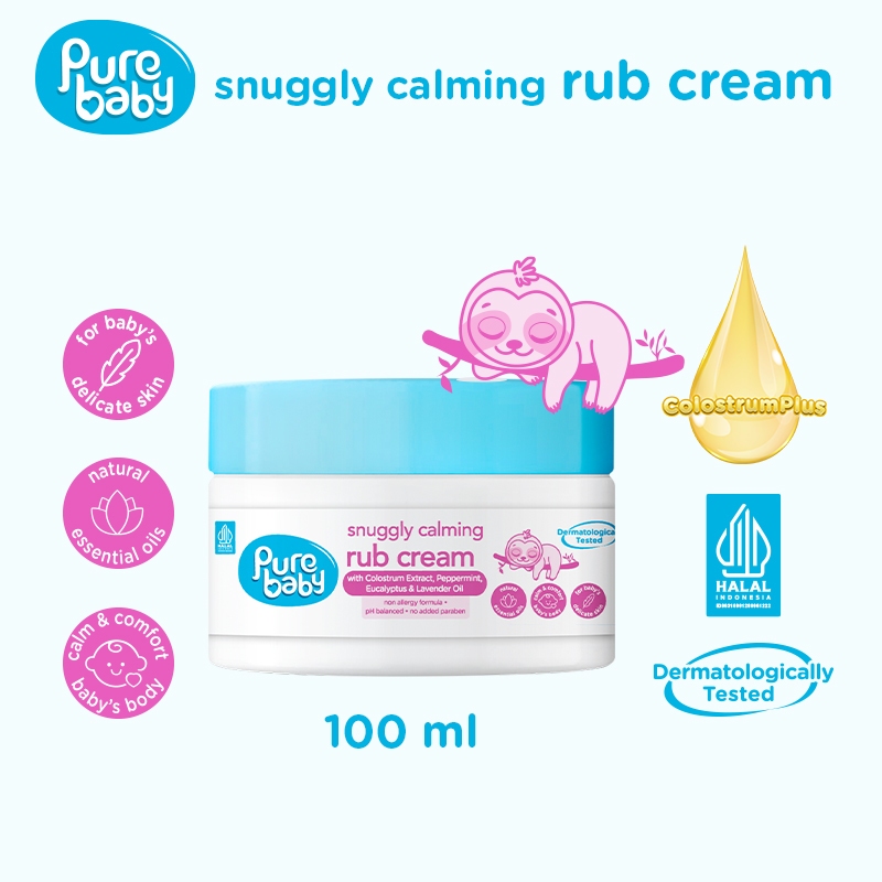 Jual Pure Baby Snuggly Calming Rub Cream 50 gr | Shopee Indonesia