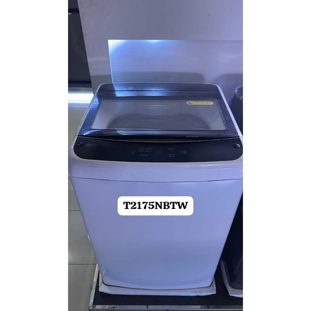 Jual Mesin Cuci LG Top Loading 7.5 Kg T2175NBTW Quick Wash Tinted Glass ...