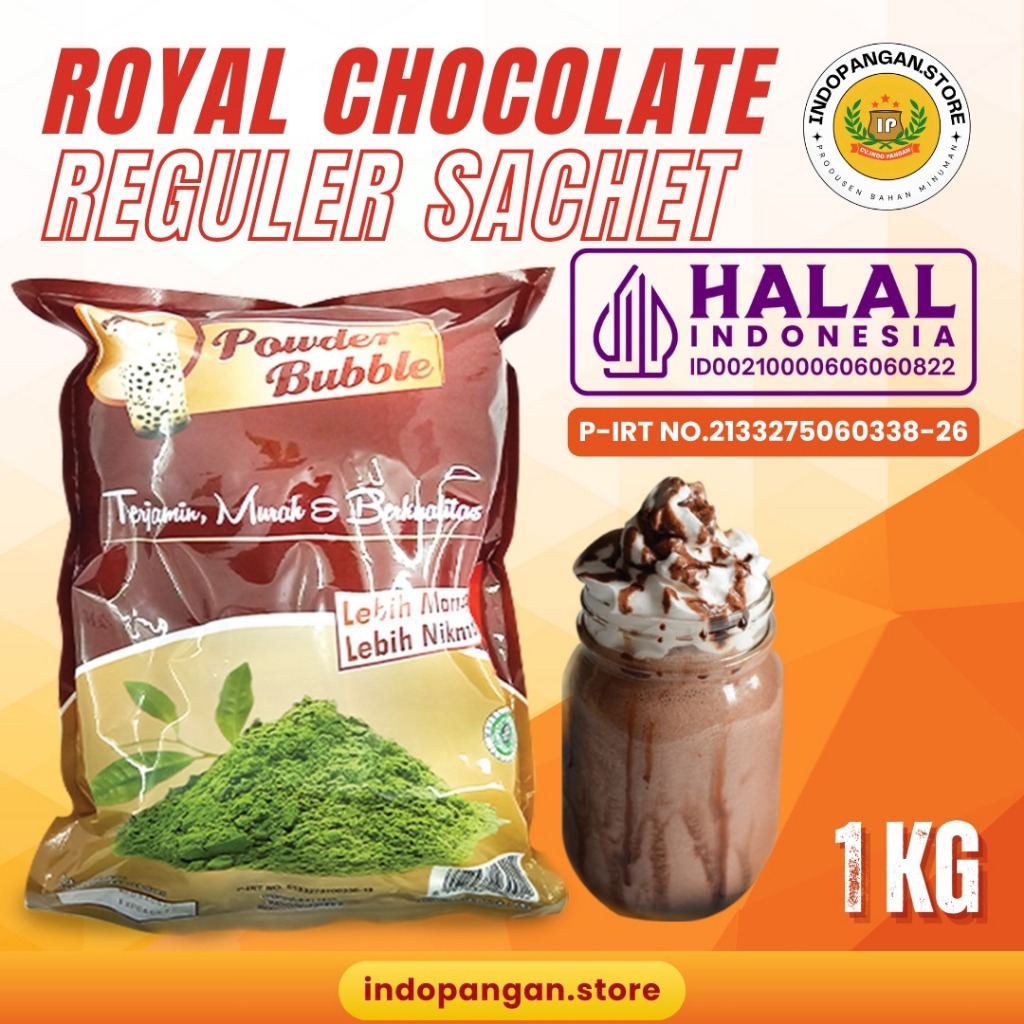 Jual Powder Rasa Royal Cokelat 1 Kg (MIX GULA) Kemasan Sachet - Bubuk ...