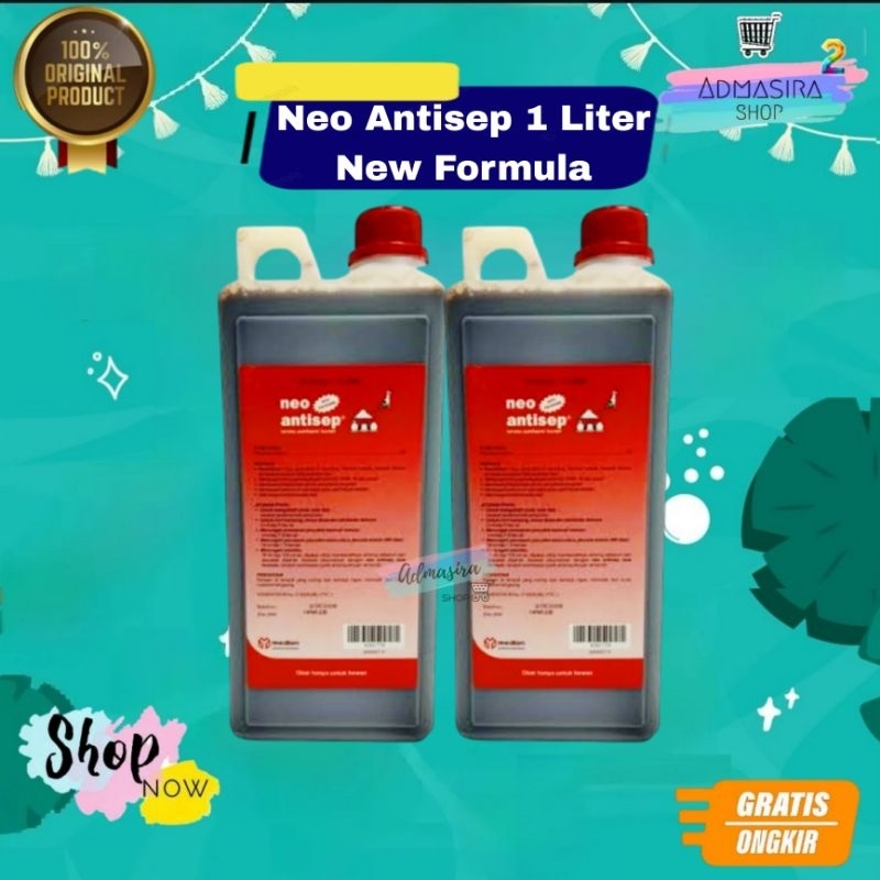 Jual NEO ANTISEP 1liter New Formula Medion antiseptik hewan dan ...
