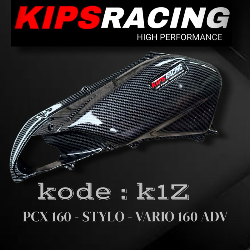Jual TUTUP FILTER PCX 160 CARBON GLOSY ️tutup filter PCX 160 carbon ...