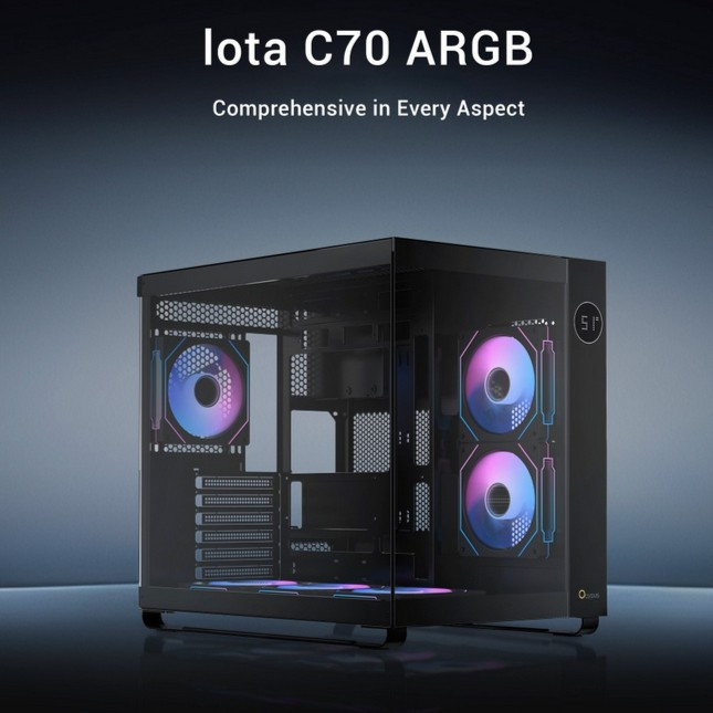 Jual OCYPUS IOTA C70 ARGB BLACK MID TOWER BTF PC CASE CASING GAMING ...