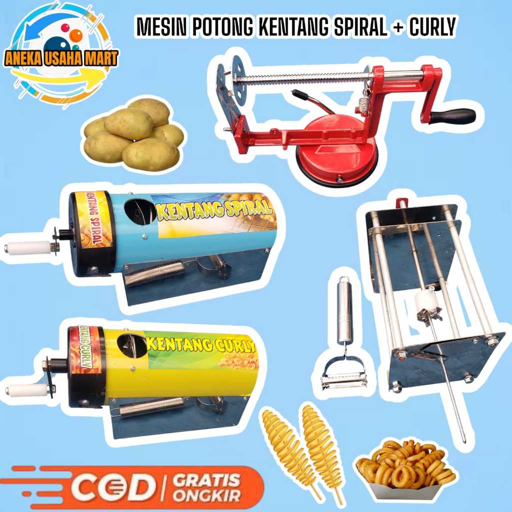 Jual MESIN KENTANG CURLY MURAH - MESIN KENTANG ULIR MURAH - MESIN ...