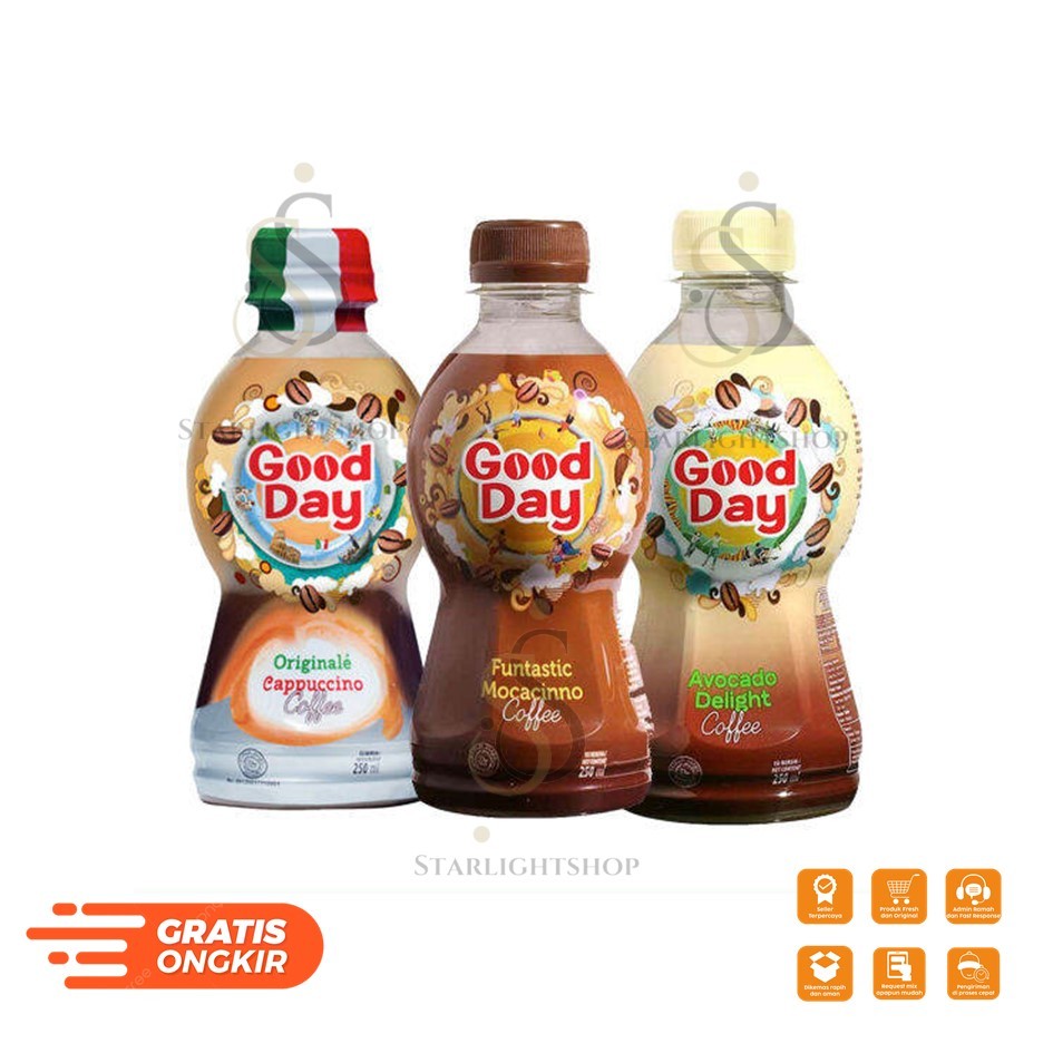 Jual GOOD DAY BOTOL SIAP MINUM 250ML / KOPI GOOD DAY BOTOL 250ml ...
