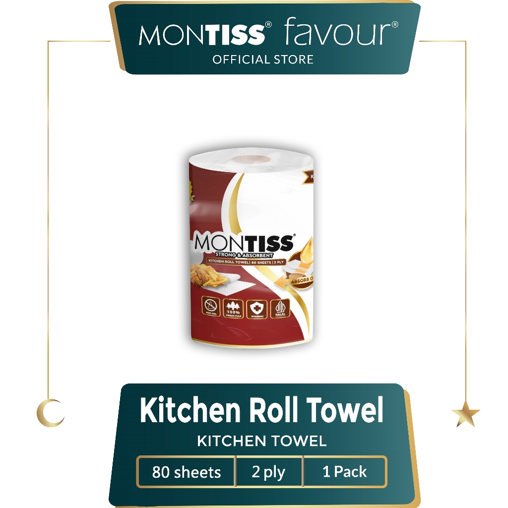 Jual Montiss Kitchen Roll Towel 80 Sheets | Shopee Indonesia