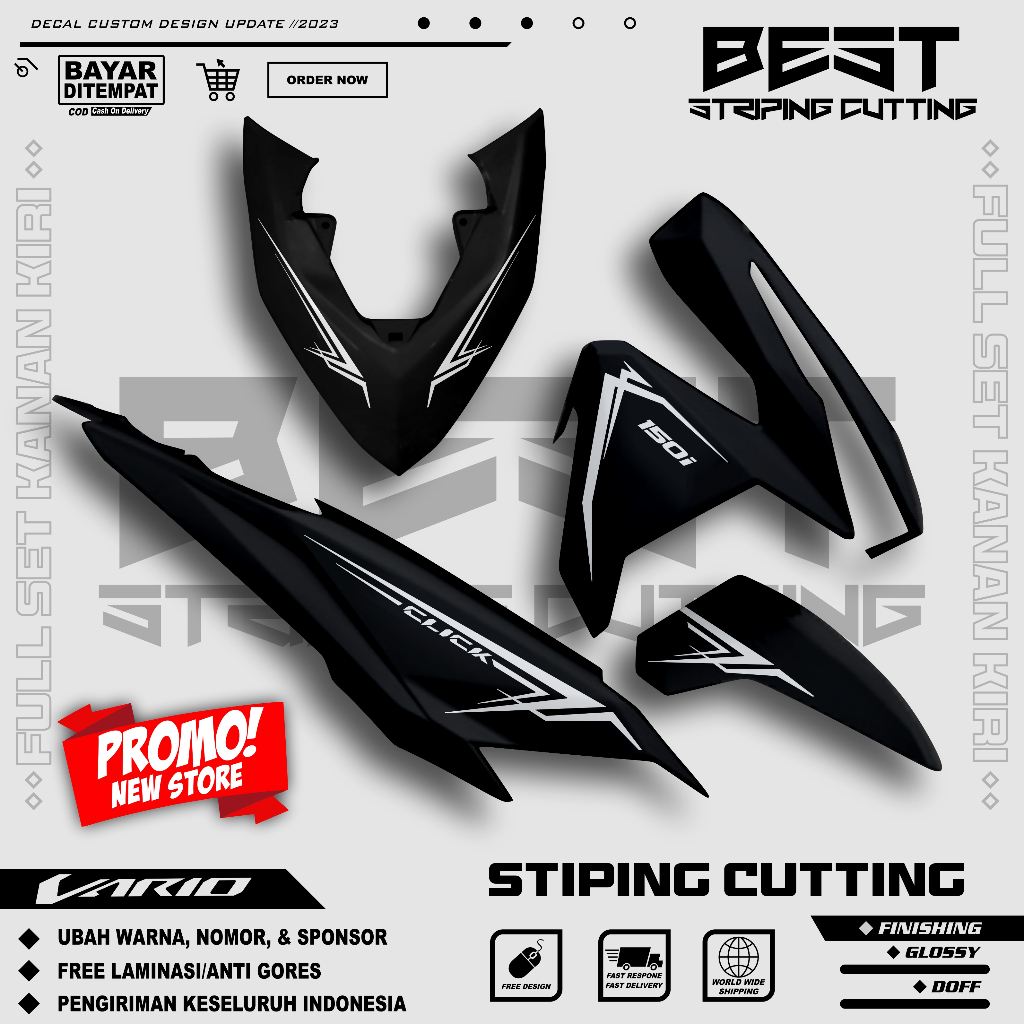 Jual STRIPING CUTTING VARIO LED OLD 125 - 150 GEN 1 STIKER CUTTING VARIO SIMPLE Kode 30c ...
