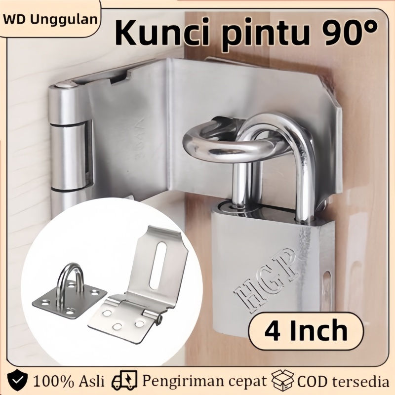 Jual 4 Inch Siku Kecil / Kunci Pintu grendel pintu gembok Selot Slot ...