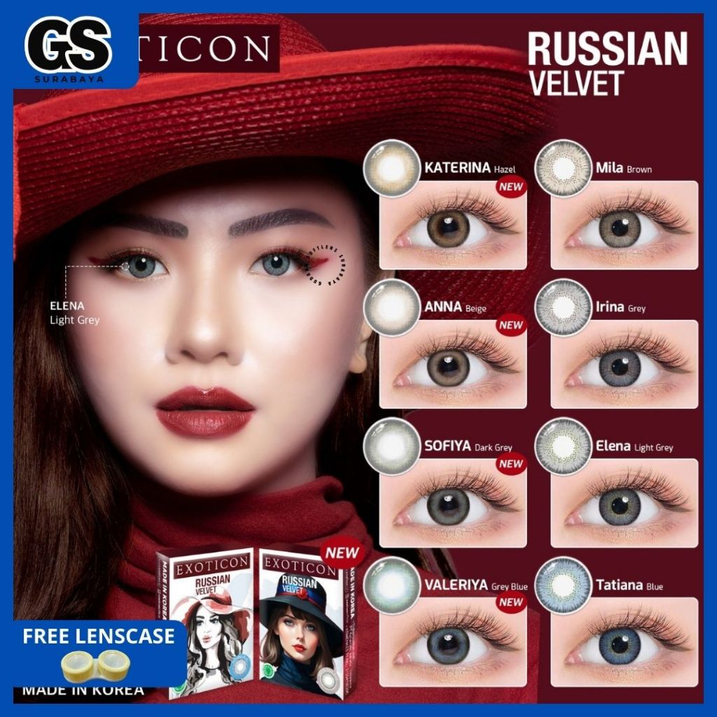 Jual SOFTLENS X2 RUSSIAN VELVET 14,5MM NORMAL & MINUS (-0.50 S/D -6.00 ...