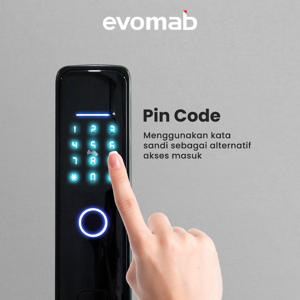 Jual evomab Smart Door Lock Kunci Pintu Digital Fingerprint Bahasa ...